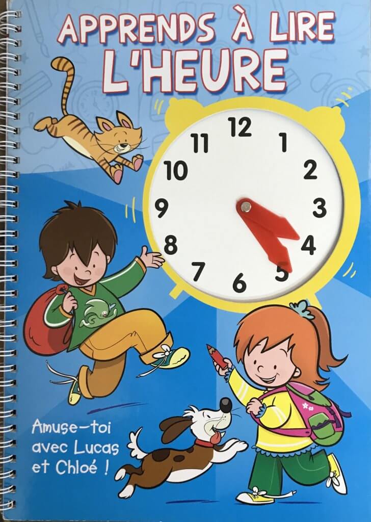 Apprends a lire l'heure avec Lucas et Chloe - Librairie Stephan